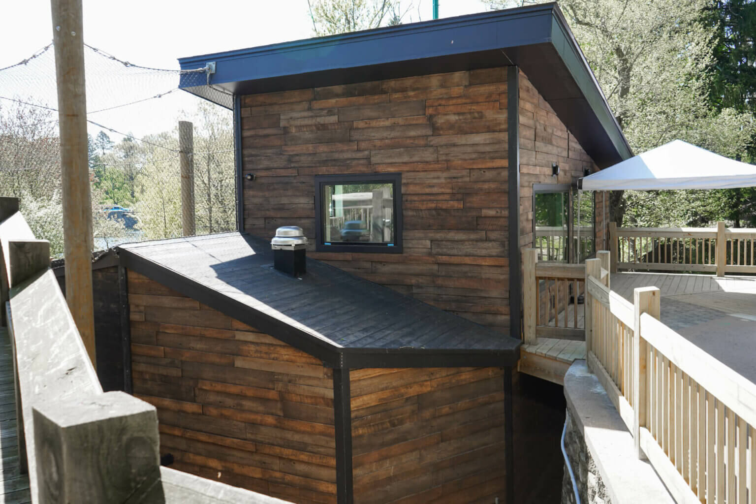 Roofing Installation for Red Panda Enclosure at Roger Williams Park Zoo ...